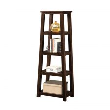 Whalen Triton 5 Shelf Bookcase Walnut