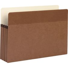 Business Source Straight Tab Cut Legal Recycled File Pocket - 3 1/2 ...