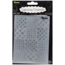 Darice Embossing Folder, Quilt Blocks, 4.25" x 5.75" | OfficeSupply.com