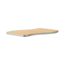 HON Build Top | Ribbon Desk | 22x31 | Natural Maple | Platinum Edge ...