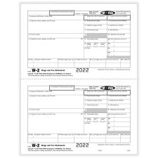 ComplyRight W-2 Tax Forms, 2-Up, Employee's IRS Federal Copy B, Laser ...