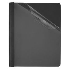 Clear-Front Report Covers With Linen Texture, Black, Pack Of 5 ...