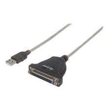 Manhattan USB-A to Parallel Printer DB25 Converter Cable, 1.8m, Male to ...