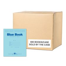 Blue Book 8.5"x7" Wide Ruled with Margin 8 Sheets/16 Pages, Case of 600 ...