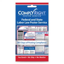 ComplyRight Labor Law Poster Service, "State/Federal Labor Law", 4 x 7 ...
