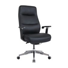 WorkPro Momentum Ergonomic Vegan Leather High-Back Active Chair, Black ...