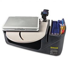 AutoExec Car Desk with Laptop Mount, Supply Organizer, Gray ...