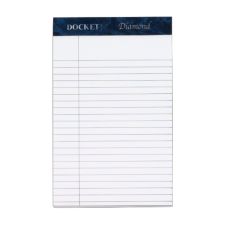 TOPS Docket Diamond Jr. 100% Recycled Writing Pads, 5" x 8", Legal ...