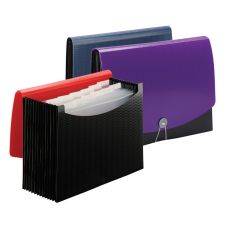 Smead Wave 12-Pocket Poly Expanding File, Letter Size, 8 1/2" x 11 ...