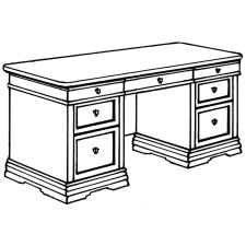 DMi Rue De Lyon Executive Desk - DMI768434A | OfficeSupply.com