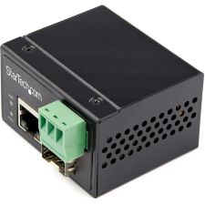 StarTech.com Industrial Fiber to Ethernet Media Converter - 100Mbps SFP ...