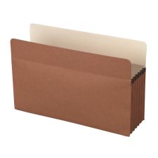 Standard File Pocket, 5-1/4" Expansion, Legal Size, Brown, Pack Of 5 ...
