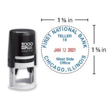 Custom 2000 Plus® PrintPro™ R40D Light Duty 1 Or 2-Color Self-Inking ...