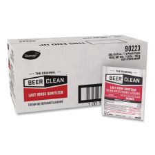 Diversey Beer Clean Last Rinse Glass Sanitizer, Powder, 0.25 oz Pack ...