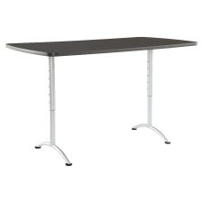 Iceberg IndestrucTable TOO Adjustable Height Utility Table, Rectangle ...