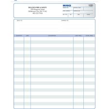 Custom 2 Part Ruled Invoice Form, 8 ½” x 11”, (250/PK) | OfficeSupply.com