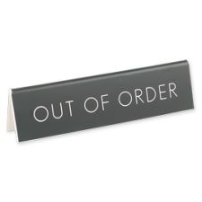 Engraved Table Tent Sign, 2" x 8" (1/PK) | OfficeSupply.com