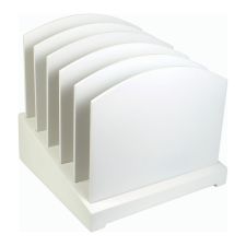 Victor Incline File Sorter, 9 3/4"H x 9 3/4"W x 9 3/4"D, Pure White ...