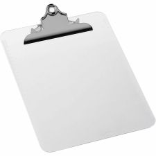 Sparco Plastic Clipboard, 8 1/2" x 12", Clear | OfficeSupply.com