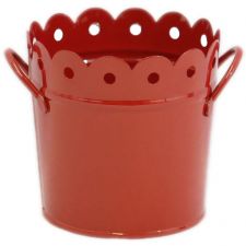 Metal Scalloped Bucket 8"X8" - NOTM375922 | OfficeSupply.com