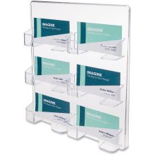 Deflecto Wall Mount Acrylic Business Card Holder, Clear | OfficeSupply.com