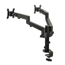 SIIG Dual Arm Pole Multi-Angle Replaceable Articulating Monitor Desk ...