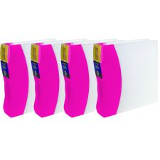 Storex 2" DuraTech Binder, Pink (Case of 4) | OfficeSupply.com