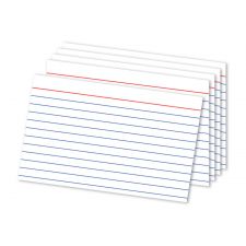 Ruled Index Cards, 4" x 6", White, Pack Of 300 | OfficeSupply.com