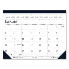 House of Doolittle Recycled Two-Color Monthly Desk Pad Calendar, 22 x ...