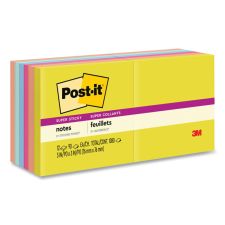 Post-it Notes Super Sticky Note Pads in Summer Joy Collection Colors, 3 ...