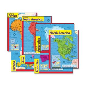Continents Learning Charts Combo Pack | OfficeSupply.com