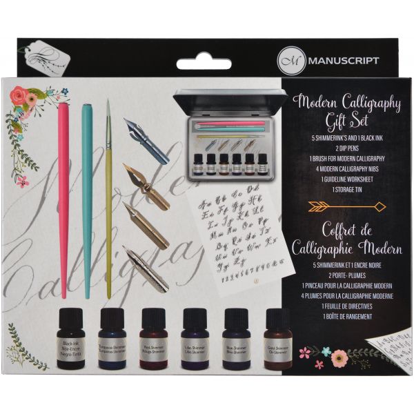 Manuscript Modern Calligraphy Gift Set W/Storage Tin 13/Pkg ...
