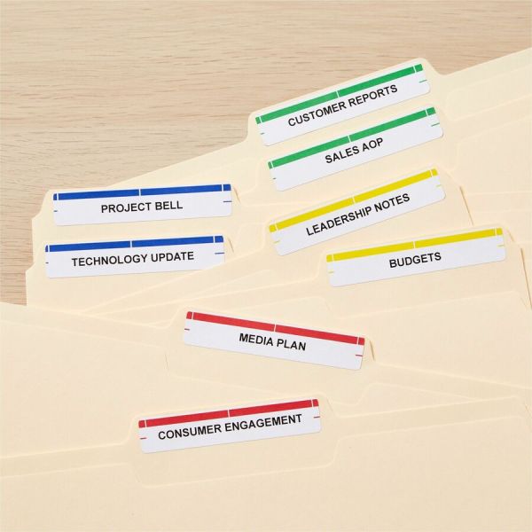 Avery TrueBlock Permanent Inkjet/Laser File Folder Labels, 5266, 2/3" x ...