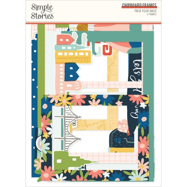 Pack Your Bags Chipboard Frames - NOTM702718 | OfficeSupply.com