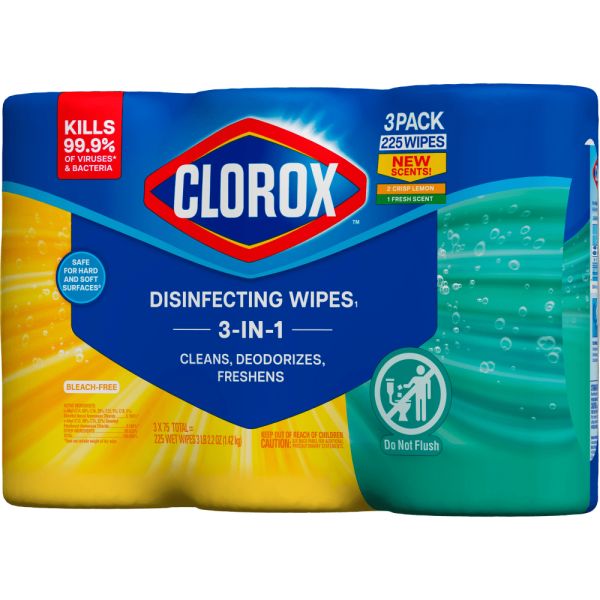 Clorox Disinfecting Cleaning Wipes Variety Pack, Fresh Scent and Crisp ...