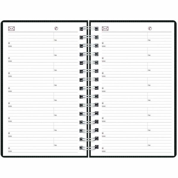 Brownline DuraFlex Daily Planner, 8 x 5, Black Cover, 12-Month (Jan to ...