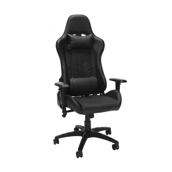 OFM Essentials Collection Racing Style Gaming Chair in Black ESS 6065 BLK OfficeSupply