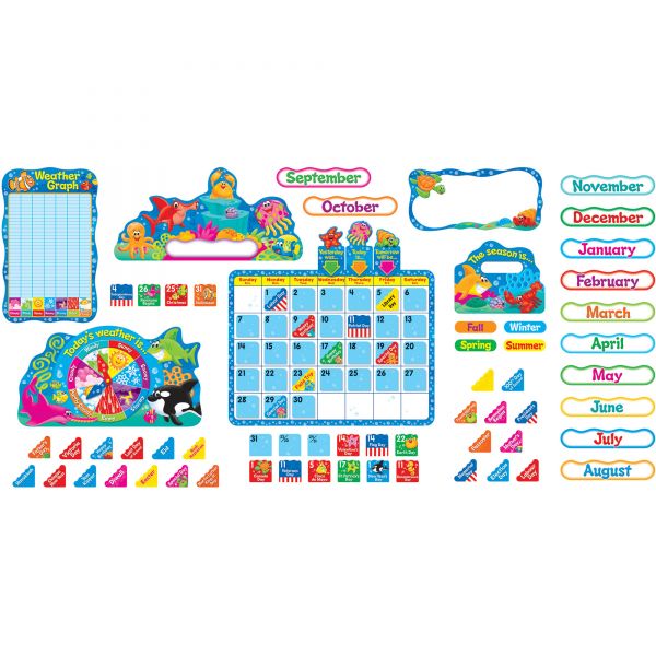 Trend Sea Buddies Calendar Bulletin Board Set | OfficeSupply.com