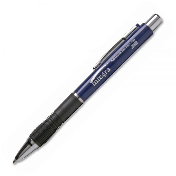 Integra Retractable Ergonomic Ballpoint Pen | OfficeSupply.com