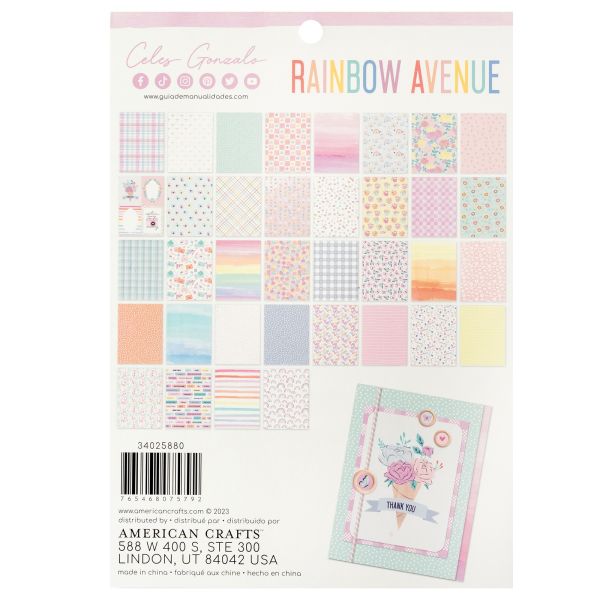 American Crafts Single-Sided Paper Pad 6"X8" 36/Pkg | OfficeSupply.com