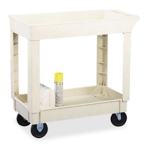 Continental Two Shelf Utility Cart - CMC5805BE | OfficeSupply.com