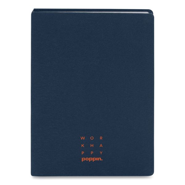 Poppin Work Happy Hard Bound Journal, 1-Subject, Dotted Rule, Lagoon ...