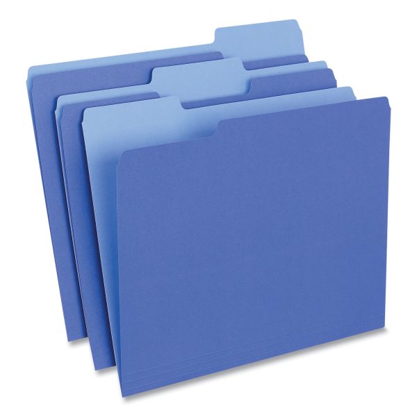 Universal Deluxe Colored Top Tab File Folders, 1/3-Cut Tabs: Assorted ...