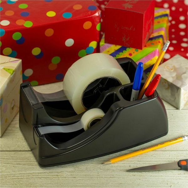 Officemate 96690 Deluxe Heavy Duty Two Roll Tape Dispenser ...