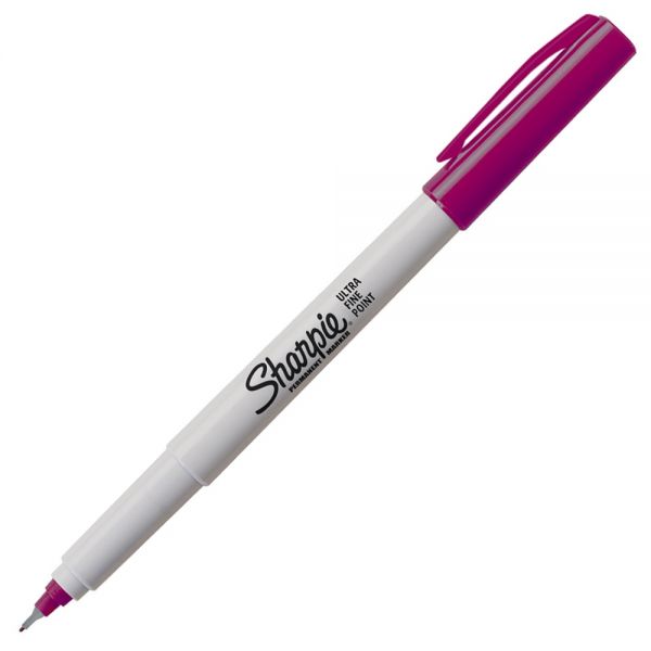 Sharpie Permanent Ultra-Fine Point Marker, Berry | OfficeSupply.com