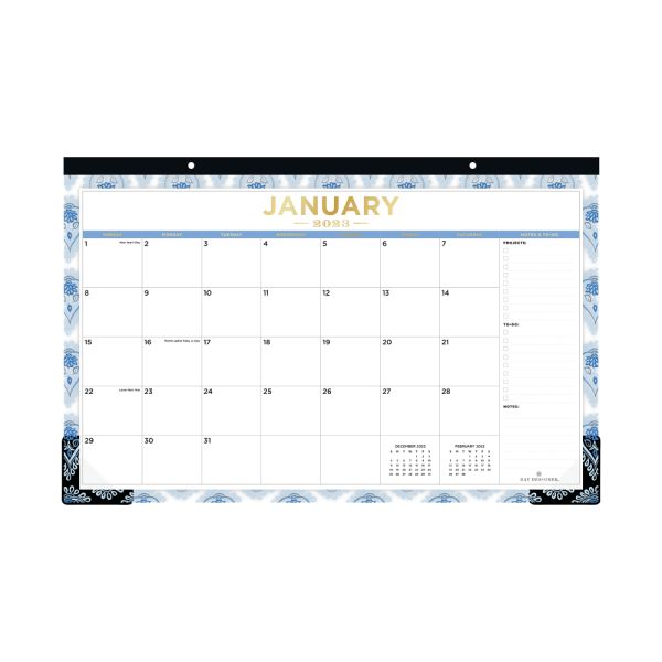 Day Designer Monthly Desk Pad Planning Calendar, 17” x 11”, Perfectly ...