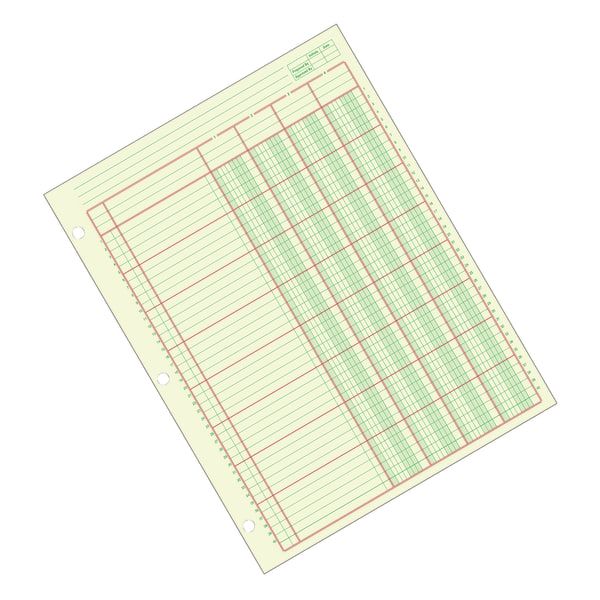 Adams Analysis Pad, 8 1/2" x 11", 100 Pages (50 Sheets), 4 Columns ...