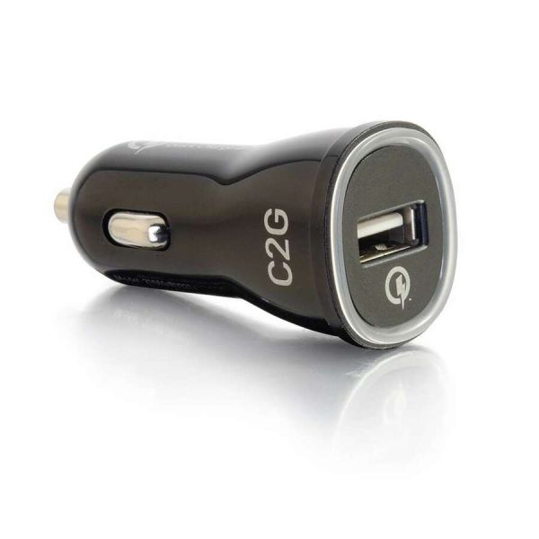 C2G 1-Port Quick Charge 2.0 USB Car Charger | OfficeSupply.com
