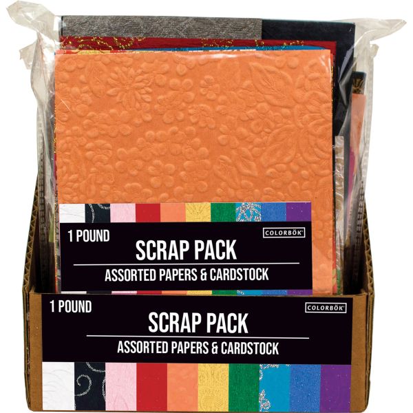 Colorbok Scrap Pack Paper 1lb Various Sizes | OfficeSupply.com