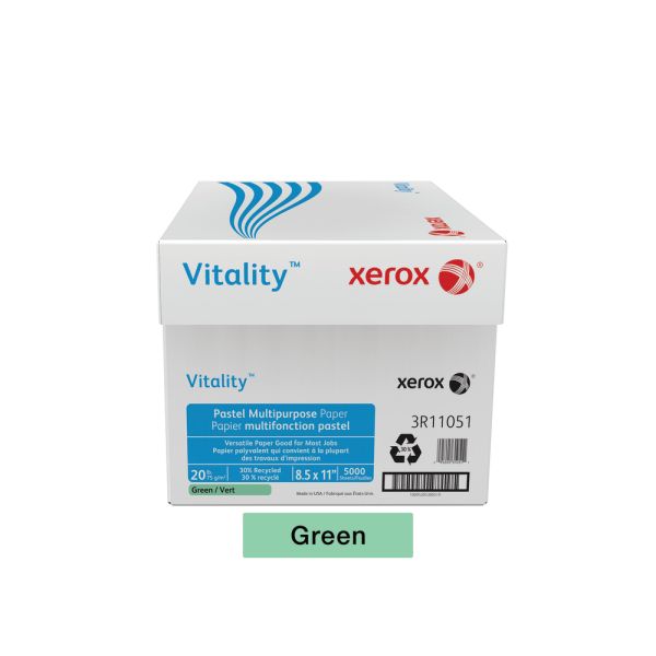 Xerox Vitality Pastel Color Multi-Use Printer & Copy Paper, 10 Reams ...